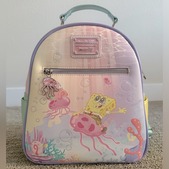 Loungefly | Bags | Loungefly Spongebob Squarepants Jelly Fishing Mini ...